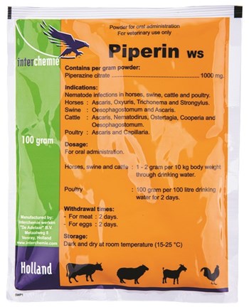 PIPERIN WS (PIPERAZINA) 100GR | AQI